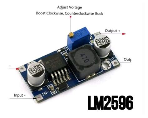 LM2596 Module Step Down DC DC Ultra Compact In 3 40V Out Indomaker