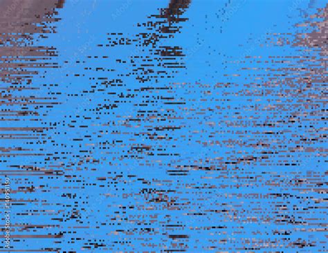 Modern Glitched Background Illustration Random Signal Error Corrupted