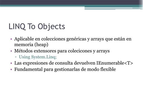 Ppt Lenguaje Integrado De Consultas Linq Powerpoint Presentation