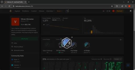 Vikram Shrivastav On Linkedin Leetcode Potd Augustbadge Coding Problemsolving Consistency