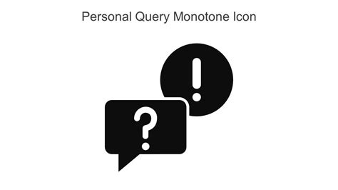personal query monotone icon in powerpoint pptx png and editable eps
