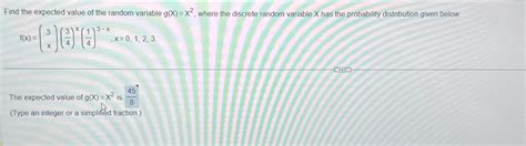 solved find the expected value of the random variable