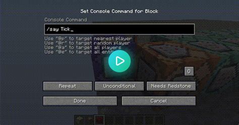 Minecraft Chain Command Block Loop Example  On Imgur