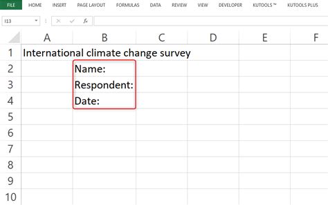 how to create an excel questionnaire basic excel tutorial