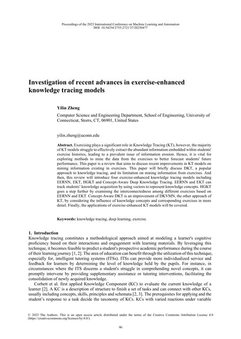 Pdf Investigation Of Recent Advances In Exercise Enhanced Knowledge