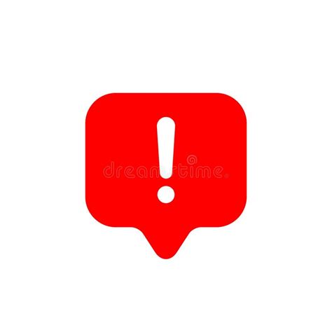 Warning Exclamation Mark Icon Sign Symbol Isolated On Speech Bubble