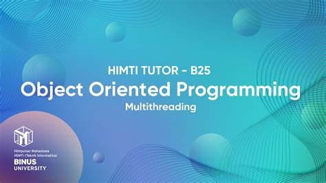 Himti Tutor Object Oriented Programming Multithreading Youtube