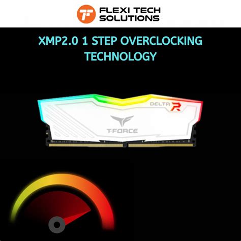 T FORCE DELTA RGB 8GBX2 3200MHZ 3600MHZ Black White Gaming Ram PC Desktop Memory Flexi Tech