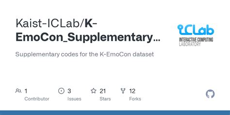 Github Kaist Iclab K Emocon Supplementarycodes Supplementary Codes For The K Emocon Dataset