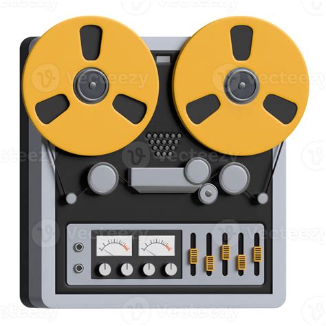 3d Illustration Of Reels To Reels Tape Recorder 51016591 Png