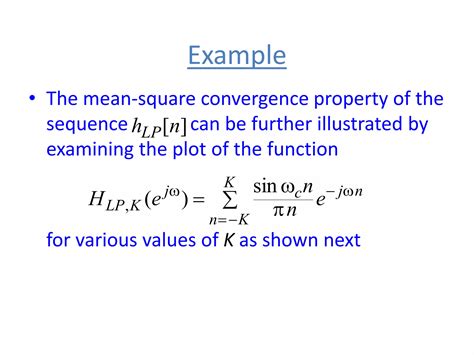 Discrete Time Fourier Transform Pptx