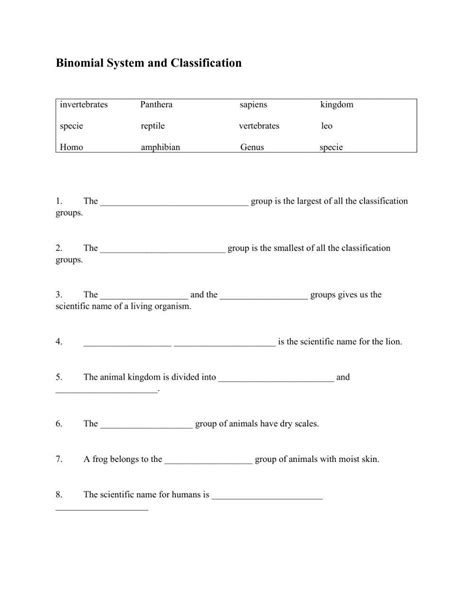 Binomial System Free Interactive Worksheets 6163668
