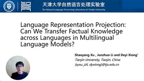 Underline Language Representation Projection Can We Transfer Factual