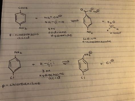 Solved Please Answer Question 21 Use P Nitrobenzoic Acid