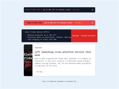 8 Tailwind Css Text Free And Premium Components Collection