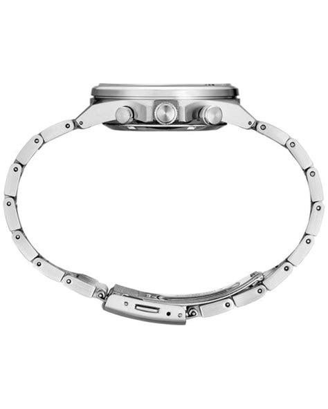 Seiko Chronograph Essentials Stainless Steel Bracelet Watch 41mm In