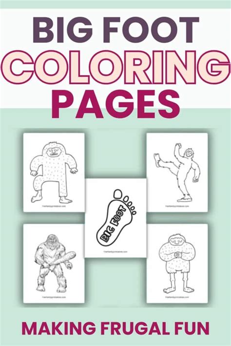 Bigfoot Printable Coloring Pages [2025]