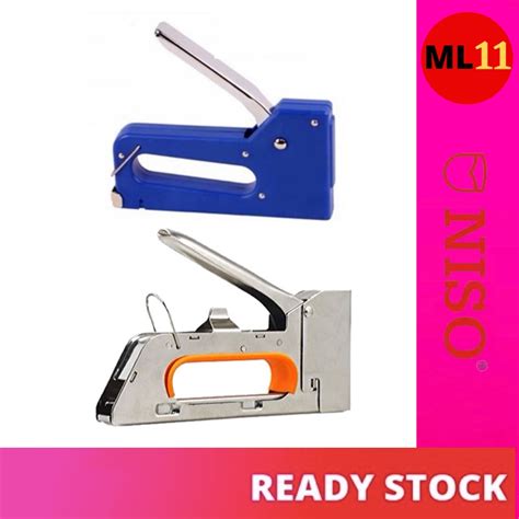 Niso Gun Tacker Heavy Duty Gun Tacker Stapler Kayu Metal Gun