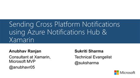 Cross Platform Mobile Push Notifications With Azure Notifications Hub Ppt