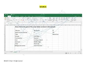 Discovering The EXCEL Screen In Microsoft Excel TPT