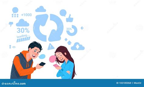 Telefones Novos De Smart Da Pilha De Terra Arrendada Do Menino E Da Menina Que Transferem