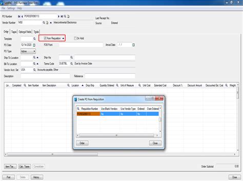 Purchase Order Transaction Flow In Sage ERP Sage ERP Tips Tricks And Components