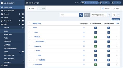 J X Access Control Joomla Documentation
