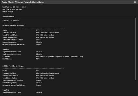 Windows Firewall Check Script Publicprivate Networks · Issue 587 · Amidawaretacticalrmm
