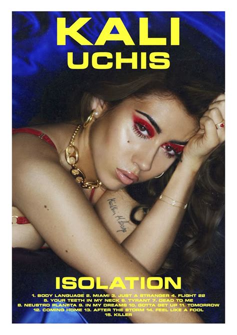 Isolation Kali Uchis Album Cover Kali Uchis Posters Kail Uchis