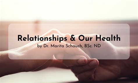 Relationships And Our Health Lifestyle Markets