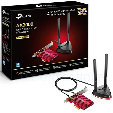 Placa De Rede Wireless Tp Link Wifi Ax Archer Tx E Dual Band Pci E Bluetooth