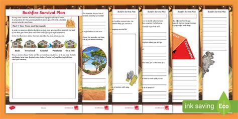 Bushfire Survival Plan Assessment Task Primary Resources