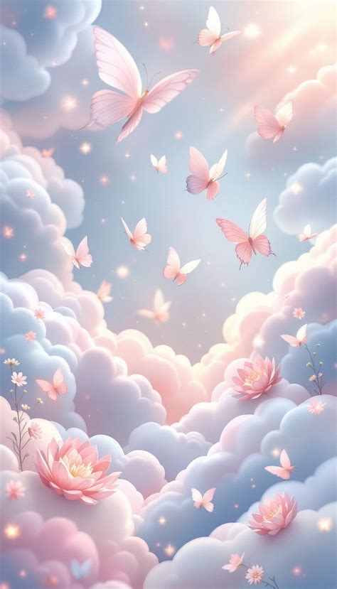 Free Butterfly Dreams Soar Photo Butterflies Clouds Dreamy