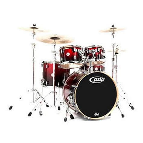 PDP Red To Black Fade Chrome Hardware Kit Drums 5 Piece Walmart Com