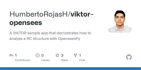 Github Humbertorojashviktor Opensees A Viktor Sample App That Demostrates How To Analyse A