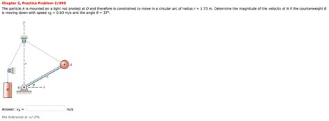 Chapter Practice Problem The Particle A Is Chegg
