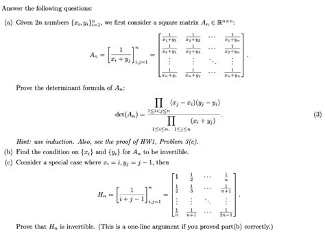 Solved Answer The Following Questions A Given 2n Numbers