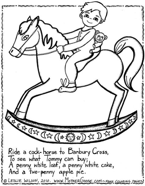 Nursery Rhyme Coloring Pages Coloringlib