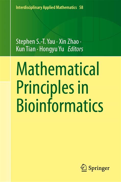 Mathematical Principles In Bioinformatics 58 Interdisciplinary