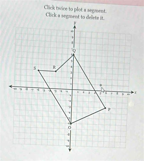 Solved Click Twice To Plot A Segment Click A Segment Algebra