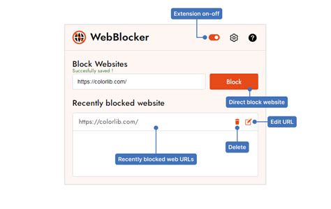 Web Blocker Extension For Chrome Easily Block Or Unblock Specific Urls