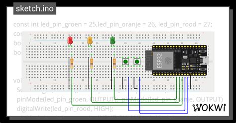 Verkeerslicht Millis States Wokwi Esp32 Stm32 Arduino Simulator