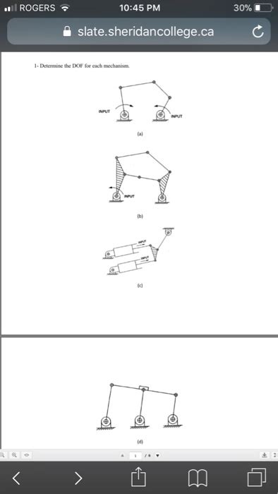 Solved Determine The DOF For Each Mechanism Chegg