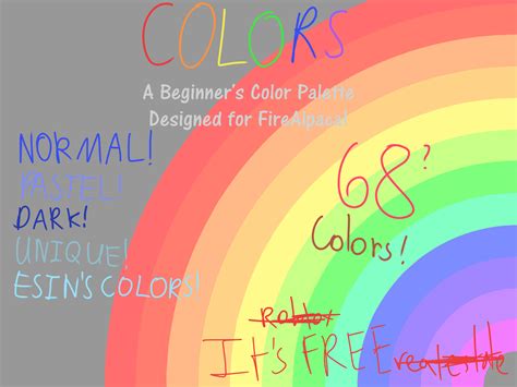 Colors A Beginners Color Palette 4 Firealpaca By Theyummypie On Deviantart