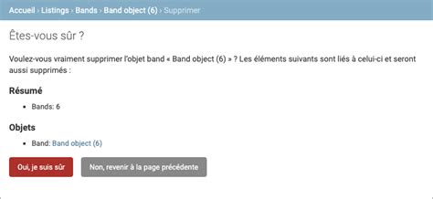 Supprimez des objets en toute sécurité avec confirmation de l utilisateur OpenClassrooms