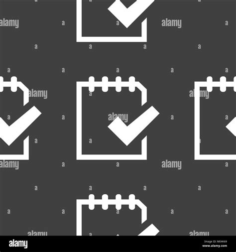 Notepad Paper Documents Web Icon Flat Design Seamless Pattern Vector Eps10 Stock Vector Image