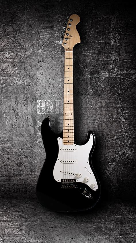 Black Electric Guitar Hd Wallpaper