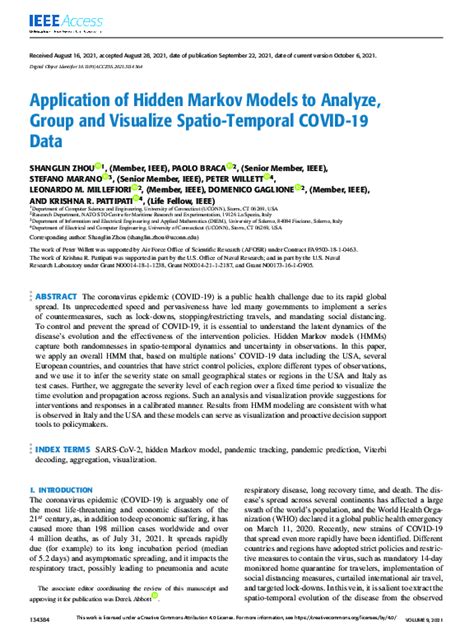 Pdf Application Of Hidden Markov Models To Analyze Group And