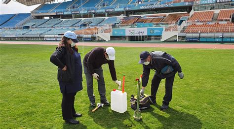 삼성물산 국내 최고 골프장 잔디 기술 K리그 축구장에 심는다 삼성물산 뉴스룸