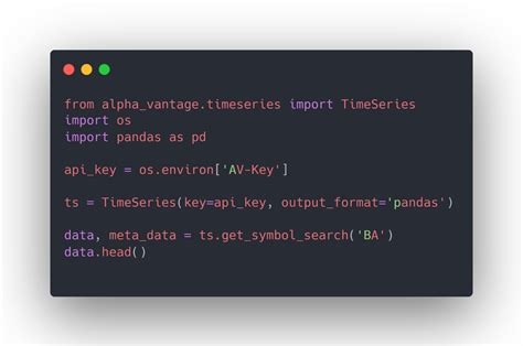 Alpha Vantage Api Python Tutorial Analyzing Alpha